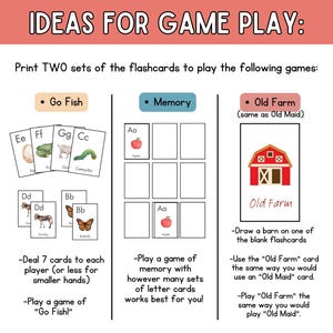 Alphabet ABC Flashcards | Farm Theme | Letter Recognition | Orton ...