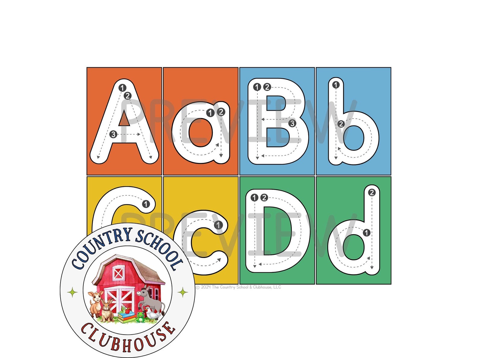 Alphabet ABC Letter Formation Flashcards | Handwriting | Orton ...