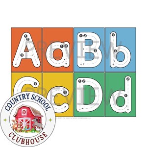 Alphabet ABC Letter Formation Flashcards | Handwriting | Orton ...