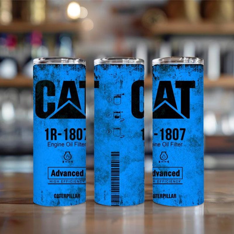 Cat Oil Filter Tumbler - Etsy