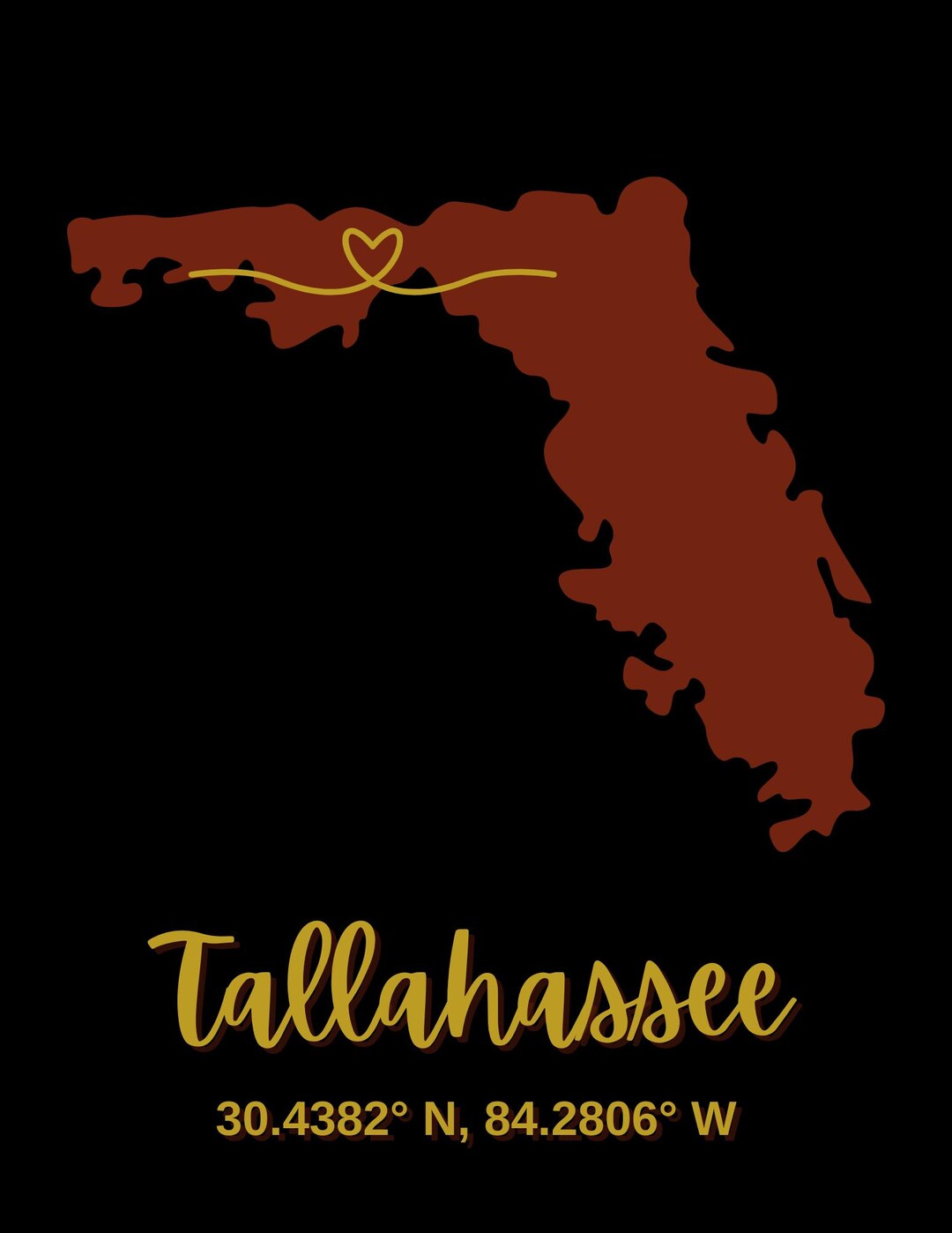 Tallahassee FSU Printable Design - Etsy