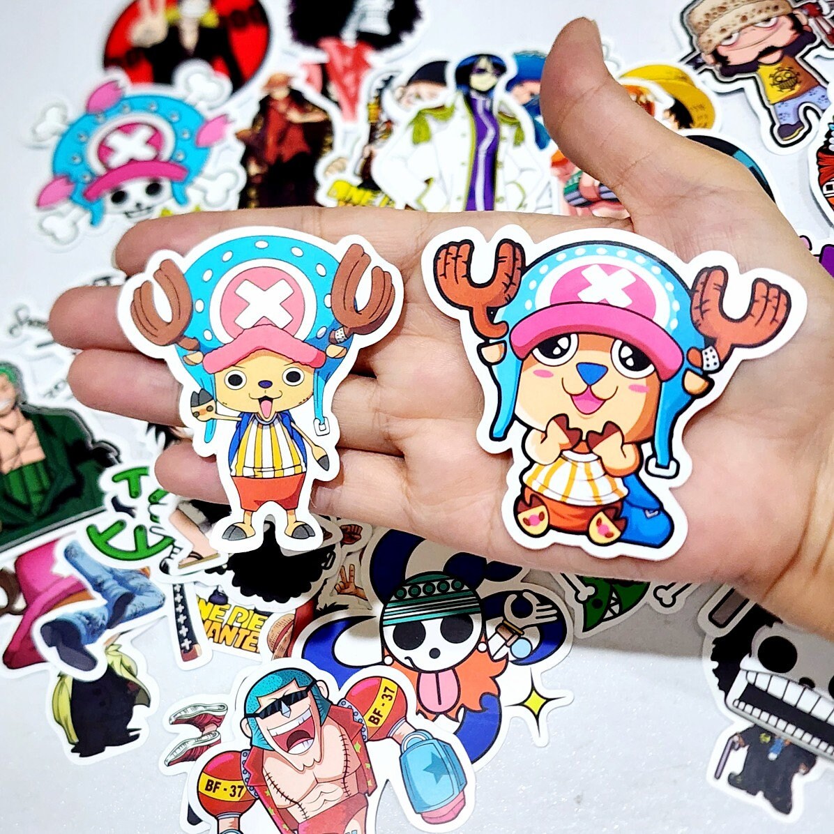 50 Pcs One Piece Luffy Stickers, Japan Anime Stickers, Waterproof Vinyl ...