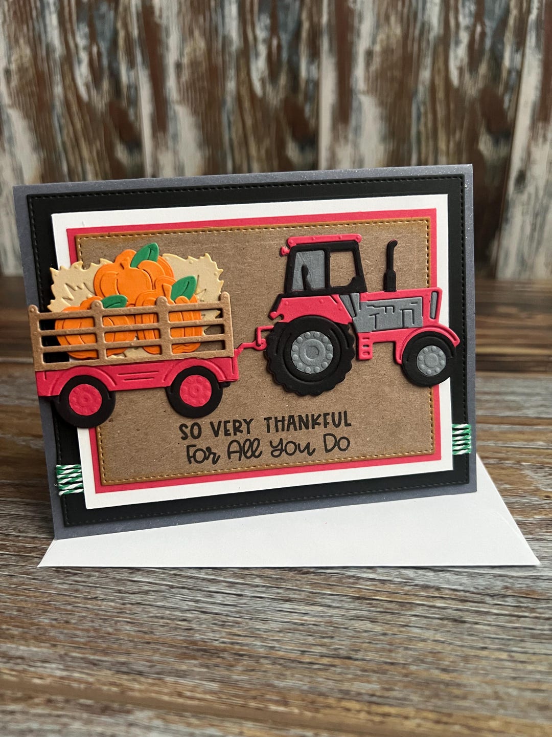 Set of 3 Handmade Hand Stamped Tractor Cards - Etsy
