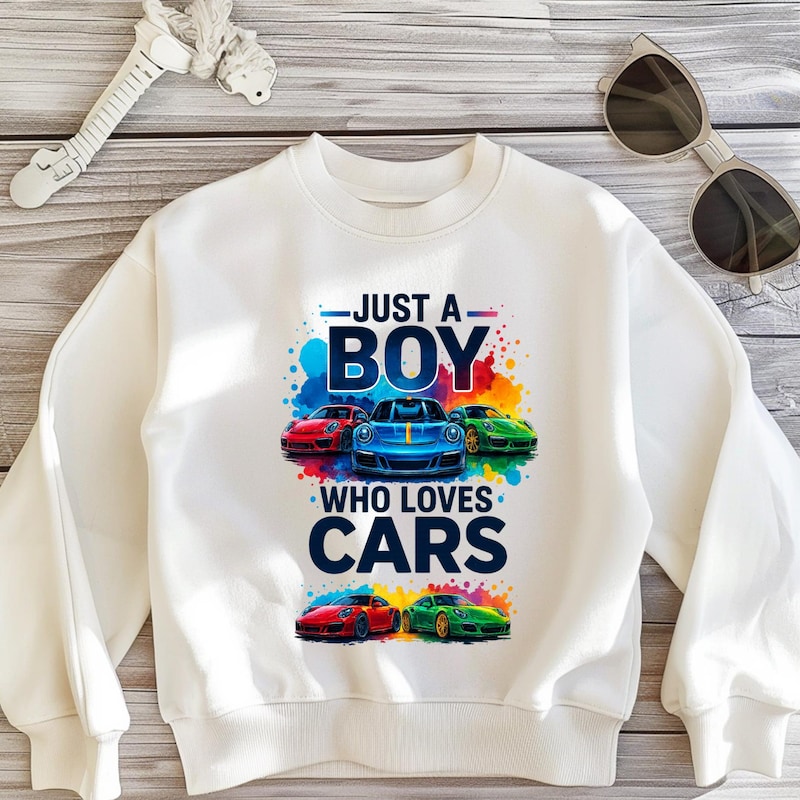 Colorful Car Print Kids - Etsy