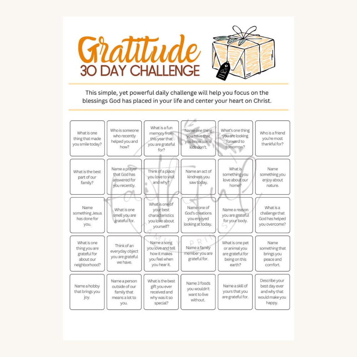 Gratitude Scavenger Hunt, November Activity Bundle, Gratitude ...