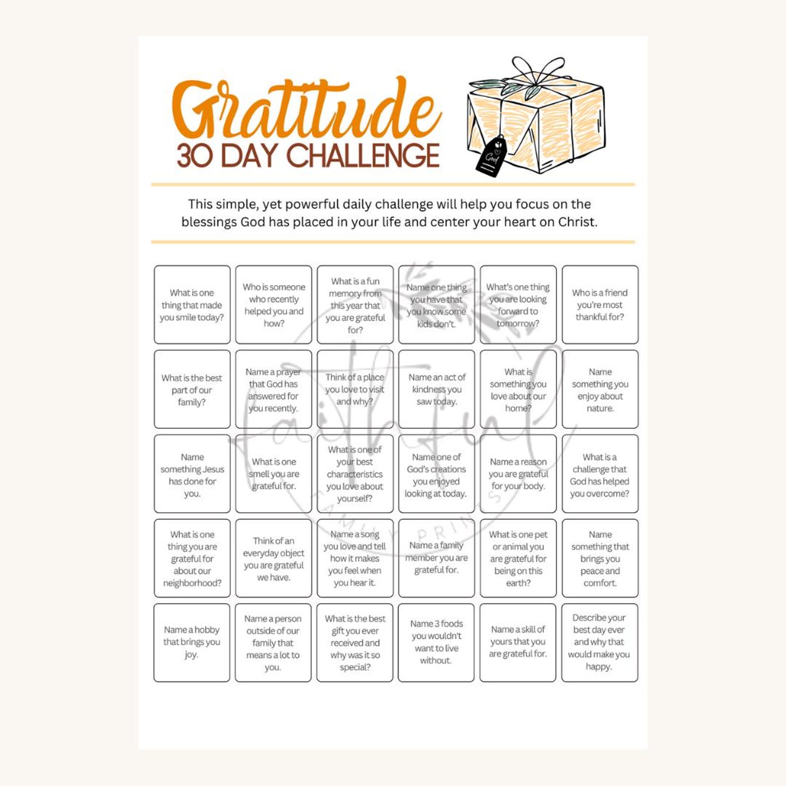 Gratitude Scavenger Hunt, November Activity Bundle, Gratitude ...
