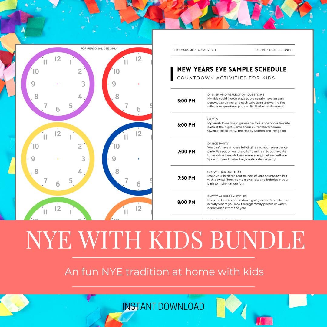 New Years Eve Activities for Kids, Family Friendly NYE at Home ...