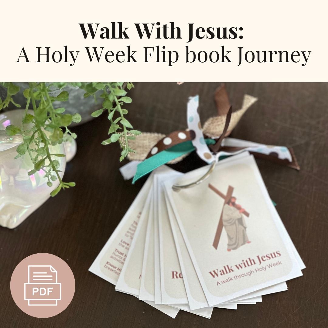 Walk With Jesus Flip Book | Holy Week Advent | Easter Craft for Kids ...