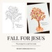 Fall for Jesus Printable Craft for Kids, Thumbprint Keepsake Christian ...