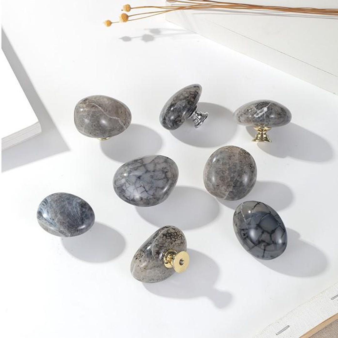 Agate Cabinet Knobs With Cracked Pattern ,onyx Knobs ,drawer Pulls Dresser Knob Drawer Knobs ...