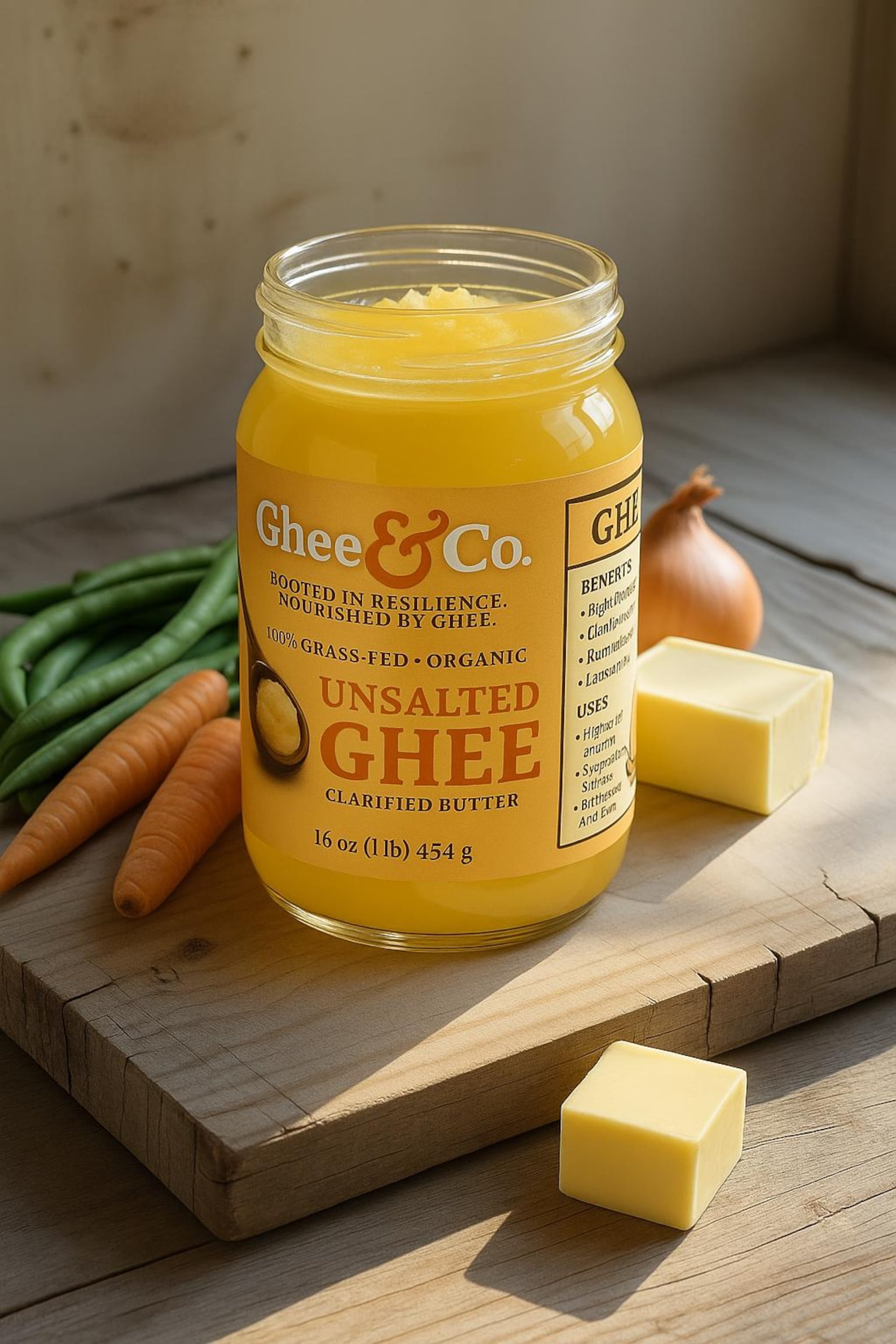 Unsalted Ghee / Clarified Butter - Made Fresh Weekly in Small Batches ...
