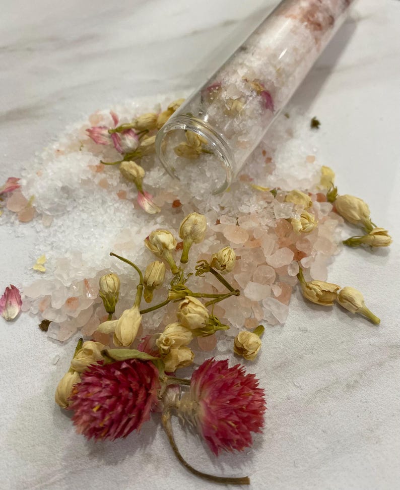 Bath Salt Tubes Bath Soak Favors Custom Labels Gift Sets - Etsy