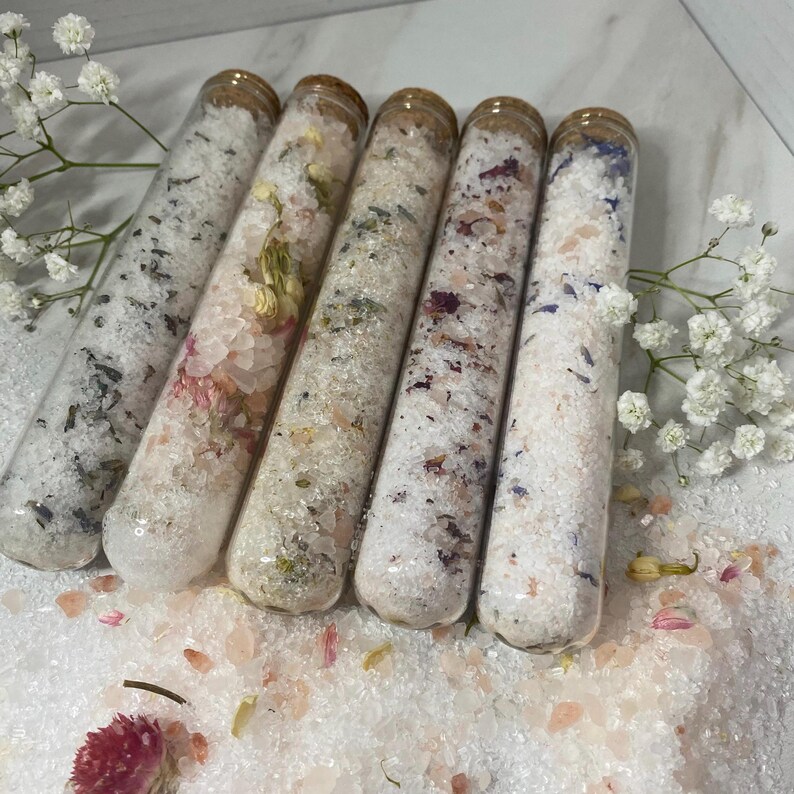Bath Salt Tubes Bath Soak Favors Custom Labels Gift Sets - Etsy