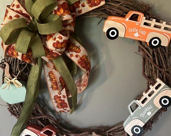 Fall Wreath/door Hanger. Sizes, Shapes, Colors and Themes Can Be ...