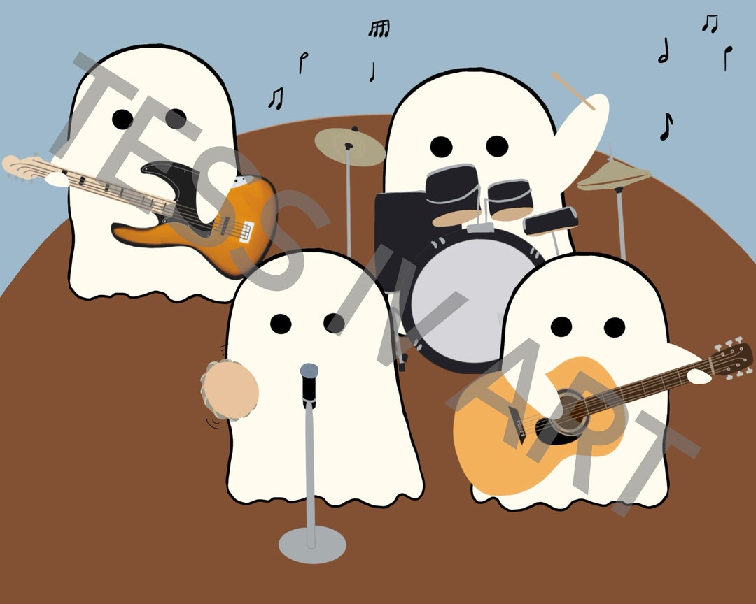 Ghost Band Poster - Etsy
