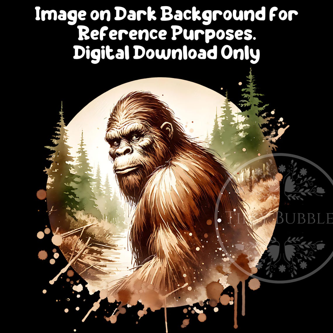 Retro Bigfoot Shirt Design, Sasquatch Clipart, Sublimation Designs ...