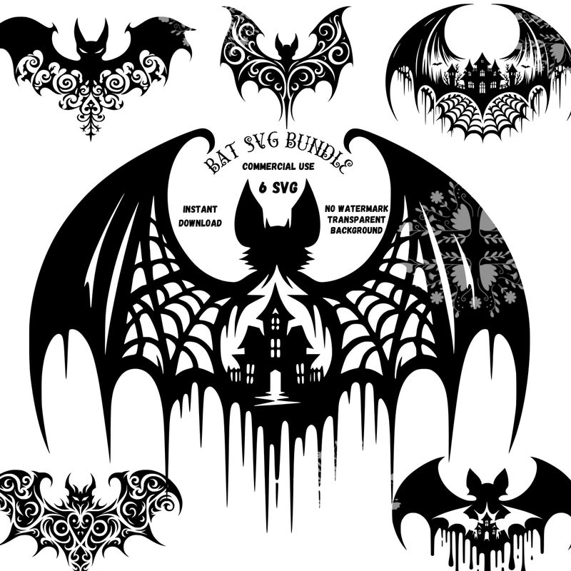 Bat Svg - Etsy