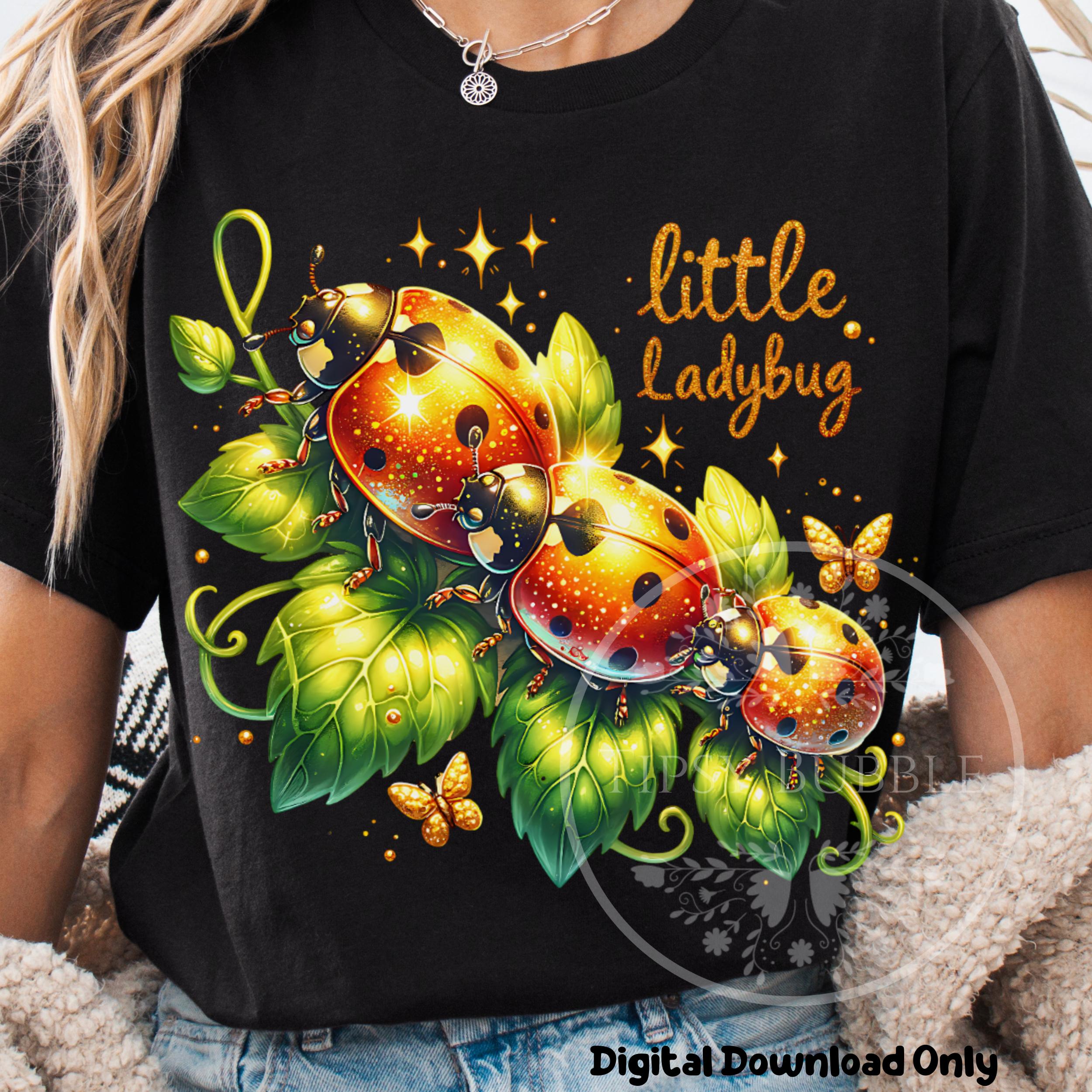 Ladybug PNG Clipart, Ladybug Clipart, Ladybug Shirt Design, Girls ...