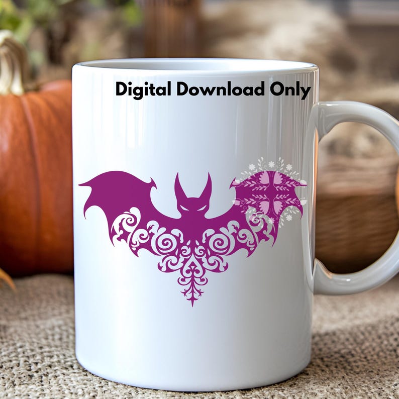 Spooky Bat SVG Cut File Bat Pattern Bat SVG Bundle Bat Outline Floral ...