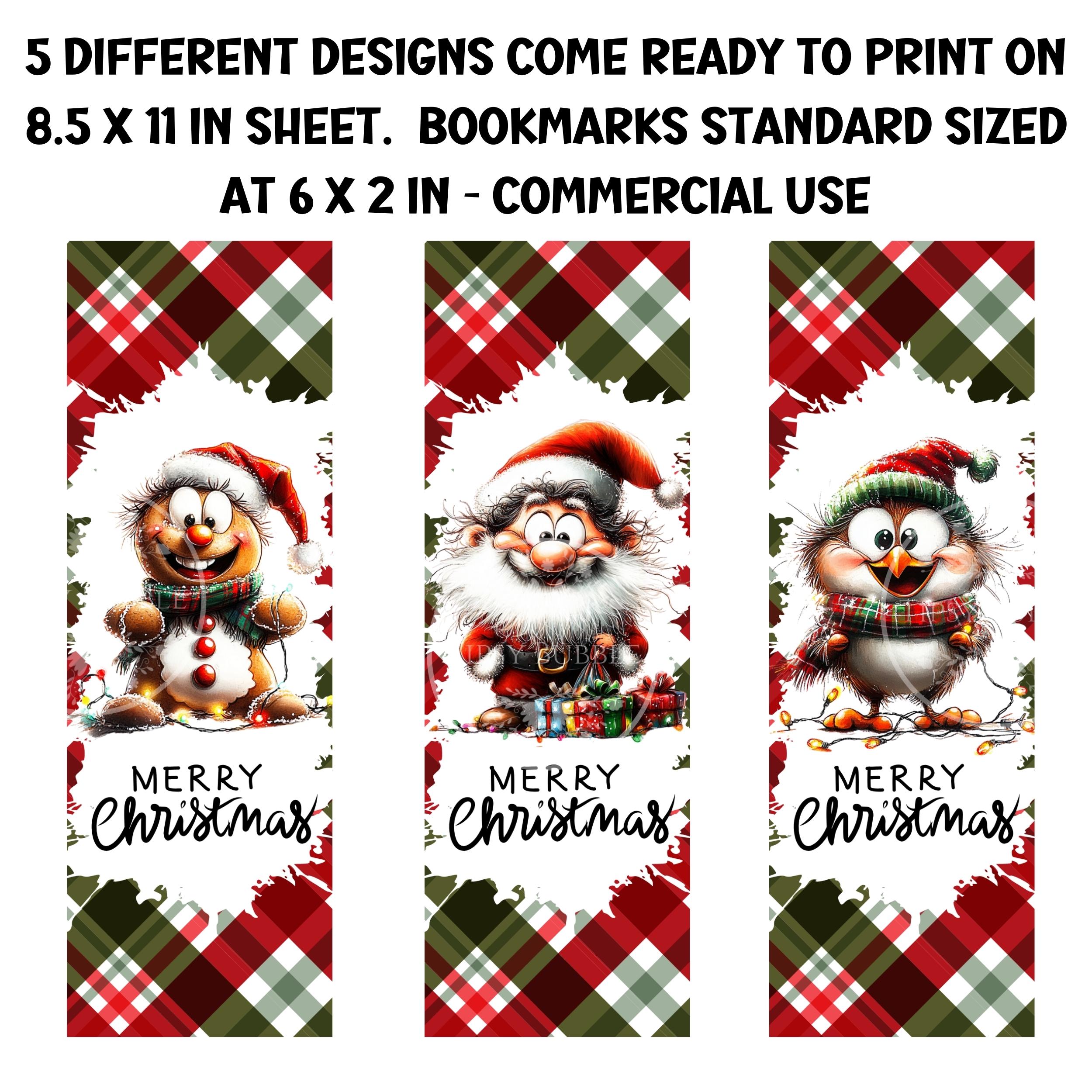 Funny Christmas Bookmark Printables, Quirky Christmas, Christmas ...