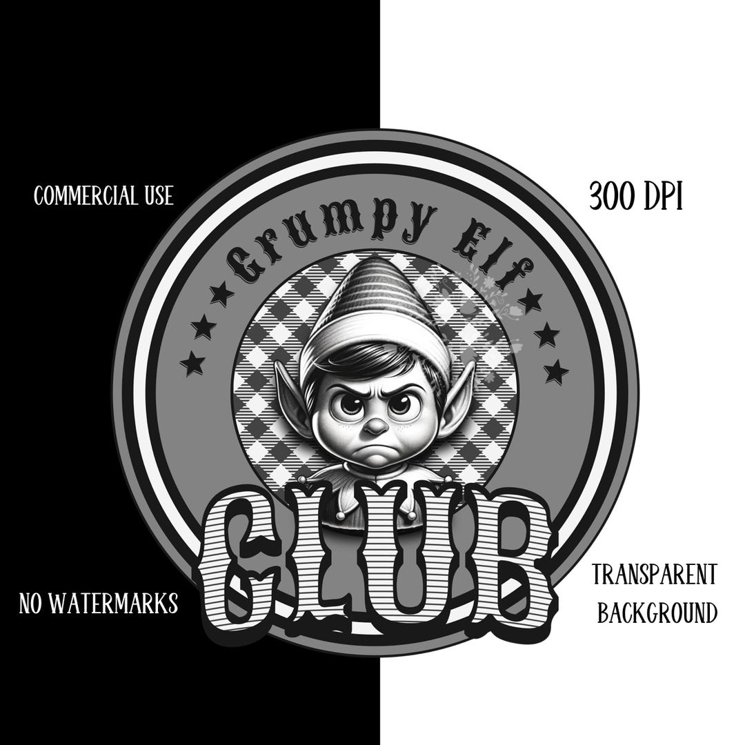 Grumpy Elf PNG Christmas Elf PNG Elf Clipart Grumpy Christmas Clipart ...