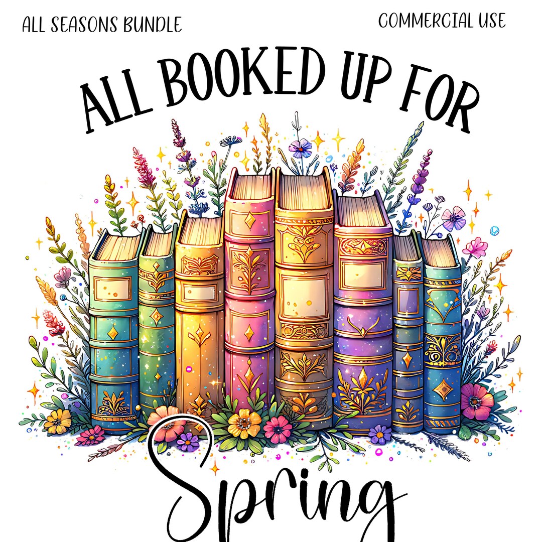 All Booked up PNG Bundle, Book Club, Love Reading, Sublimation Designs ...