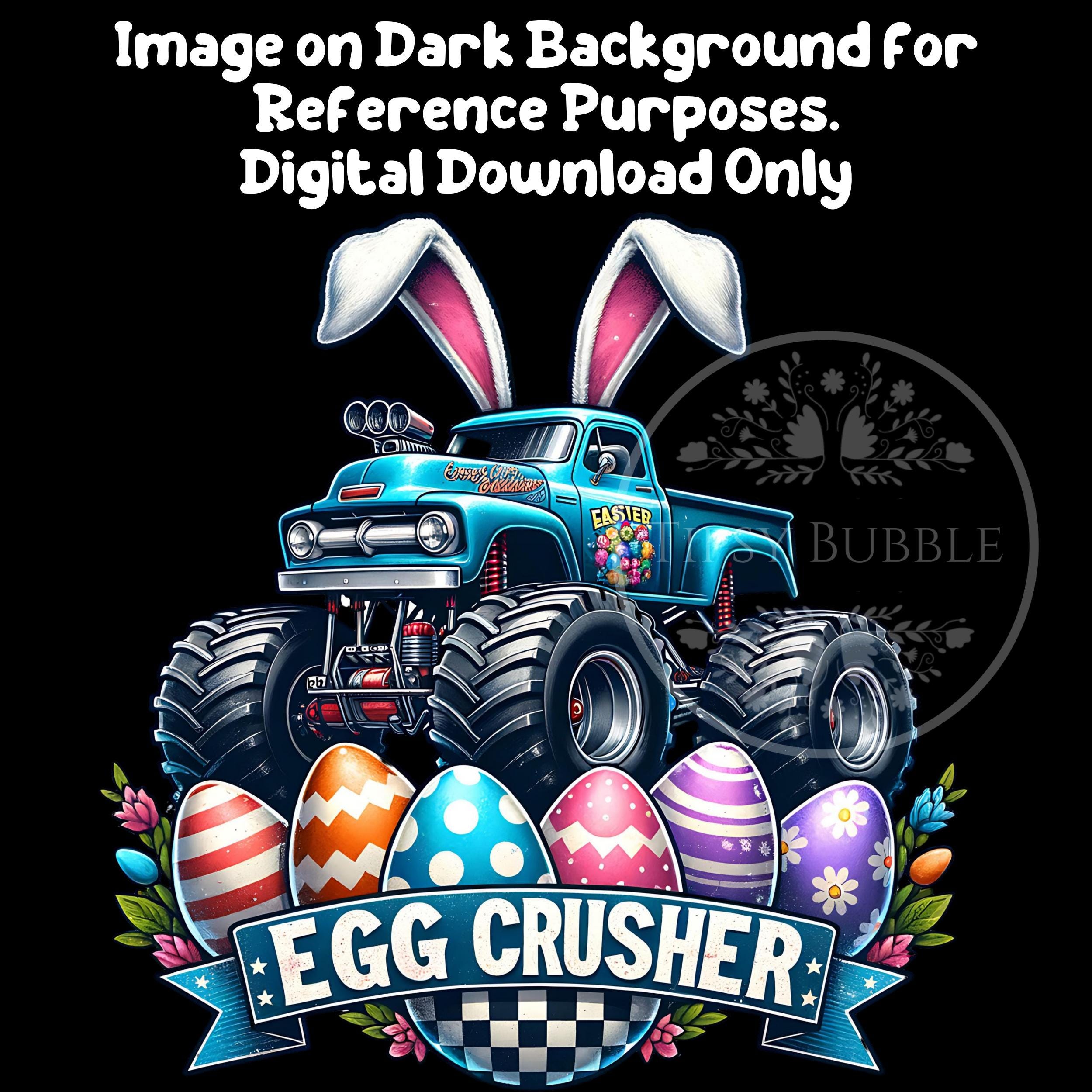 Boys Easter Monster Truck PNG Shirt Design, Monster Truck Sublimation ...