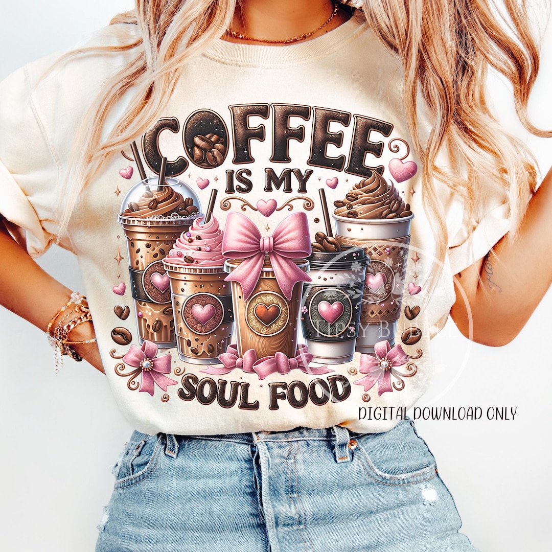 Coffee Coquette PNG, Cute Coffee Shirt Designs, Coquette Coffee ...