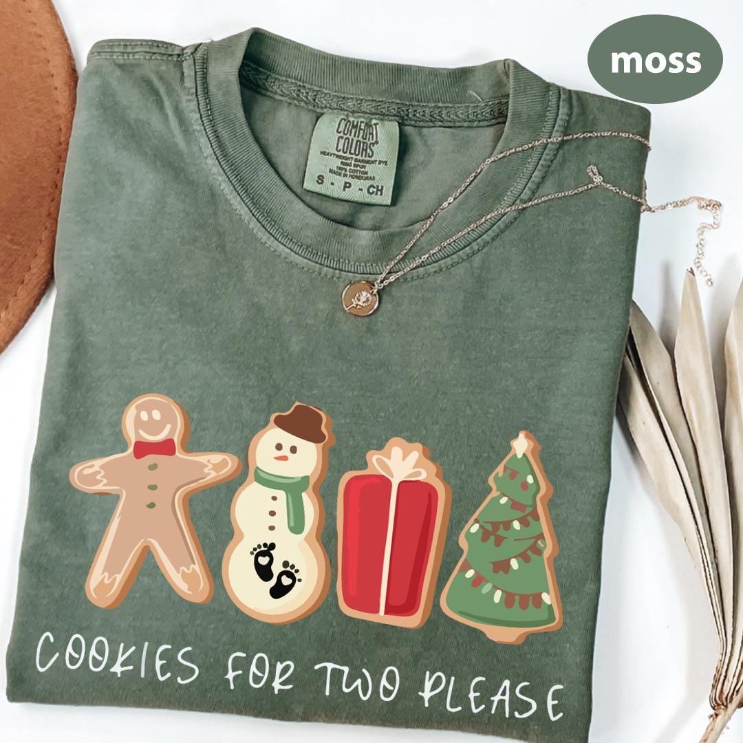 Comfort Colors® Christmas Cookies for Two Please Shirt, Funny Christmas ...