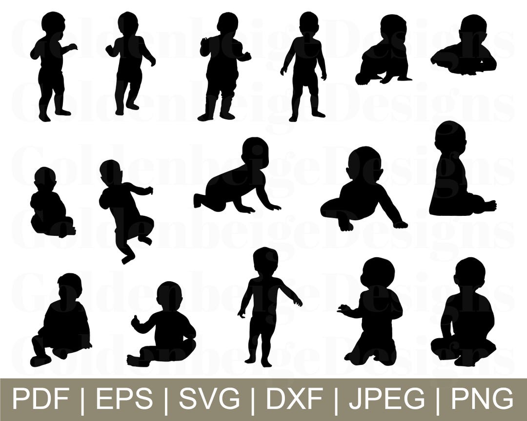 Baby Svg, Baby Silhouette, Baby Vector, Baby Cricut, Baby Clipart, Baby ...