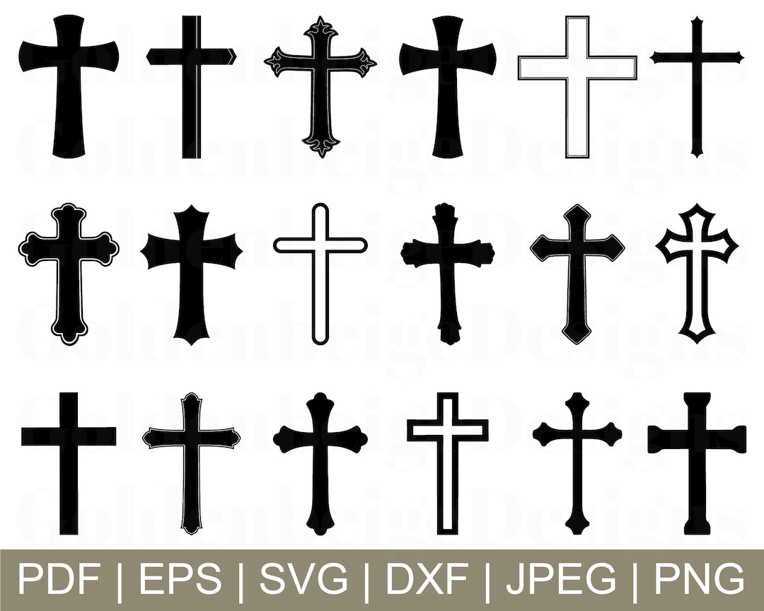 Cross Svg, Cross Signs Silhouette, Cross Sign Vector, Cross Symbol ...