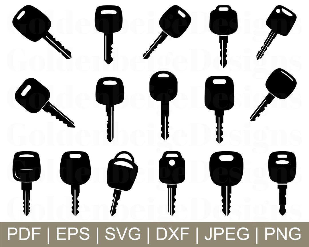 Car Keys Svg, Car Key Cut File, Car Key Cricut, Car Key Vector, Car Key ...