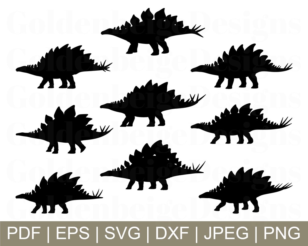 Stegosaurus Svg, Stegosaurus Cut File, Stegosaurus Vector, Stegosaurus ...