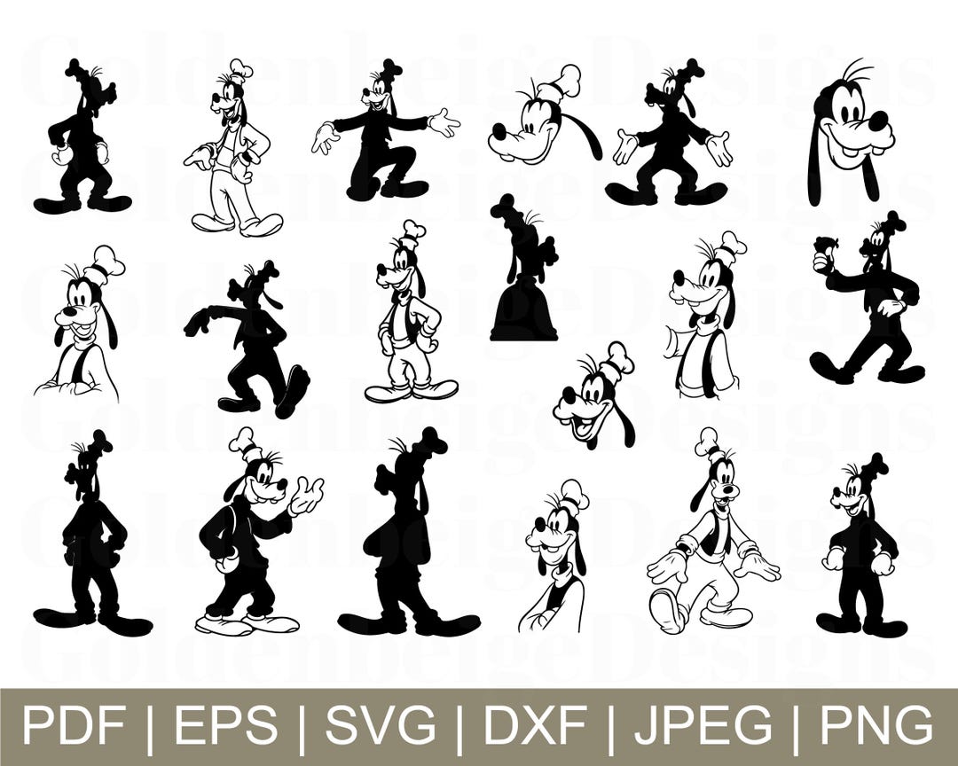 Buy Goofy Svg, Goofy Cut File, Goofy Cricut, Goofy Silhouette, Cartoon ...