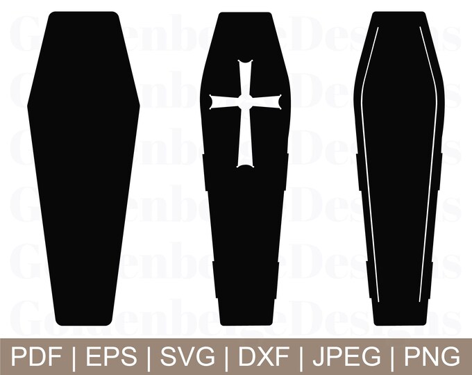 Halloween Coffin Svg, Coffin Png, Spooky Coffin Clipart, Halloween ...