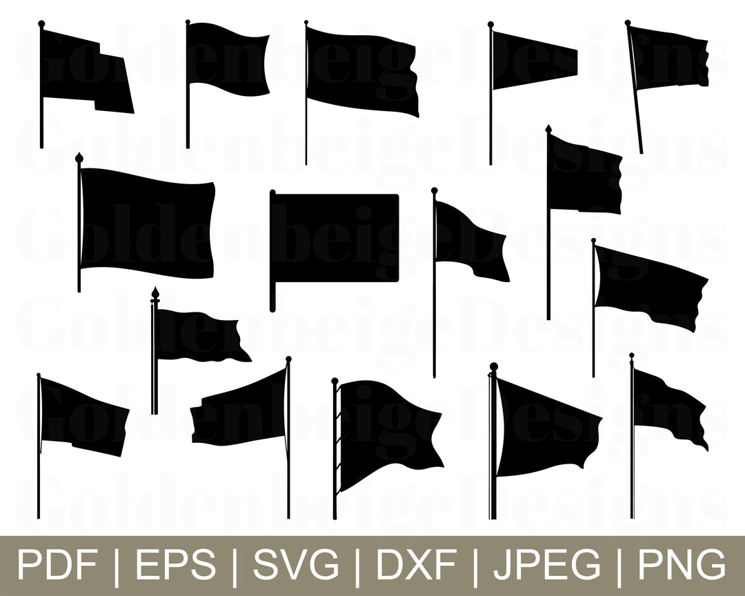 Flag Svg, Flags Silhouette, Flag Cut File, Flags Dxf, Jpeg, Flags ...