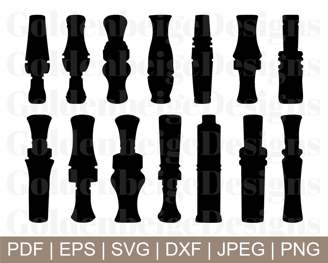 Duck Call Svg, Duck Call Vector, Duck Call Silhouette, Duck Hunting ...