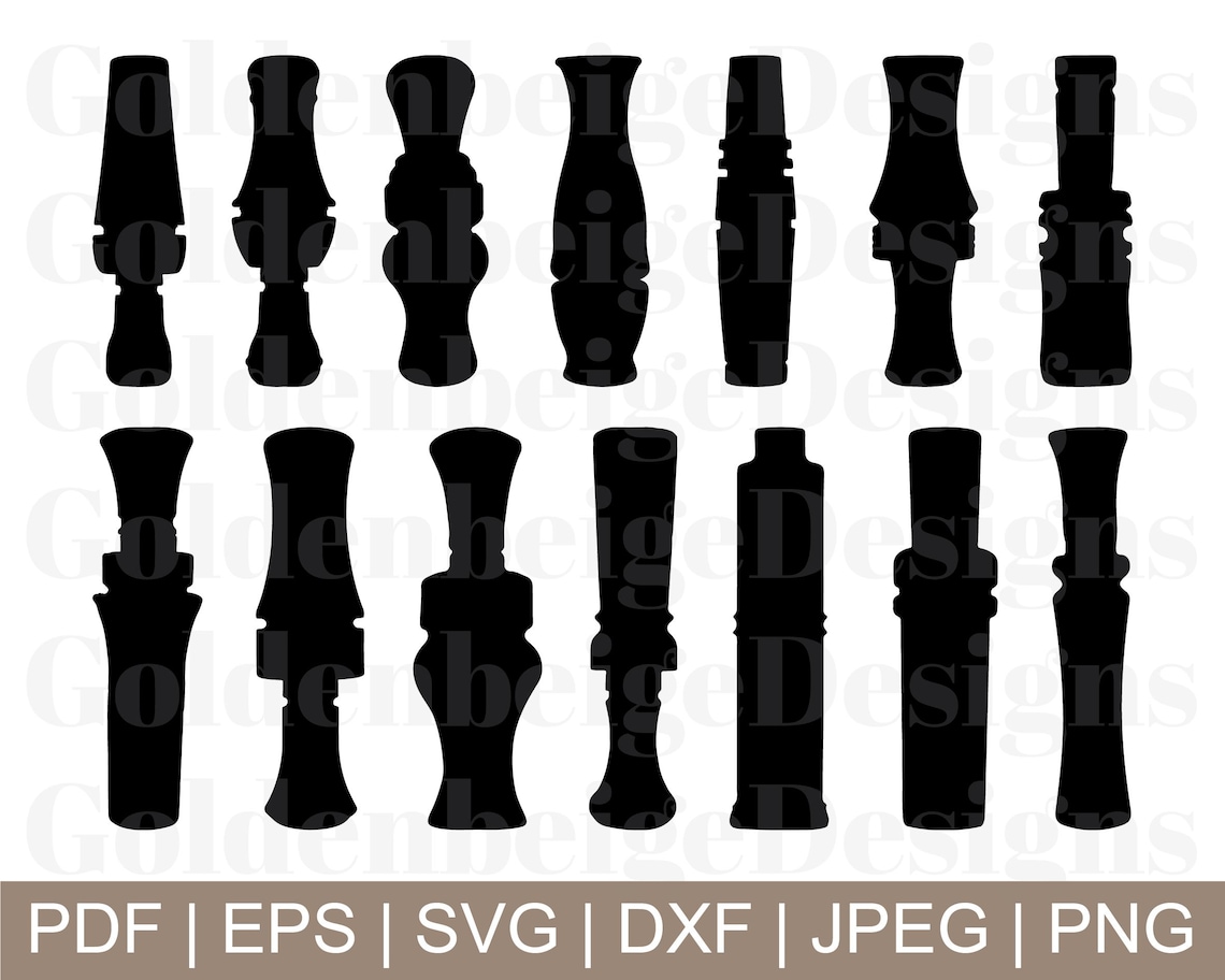 Duck Call Svg, Duck Call Vector, Duck Call Silhouette, Duck Hunting ...