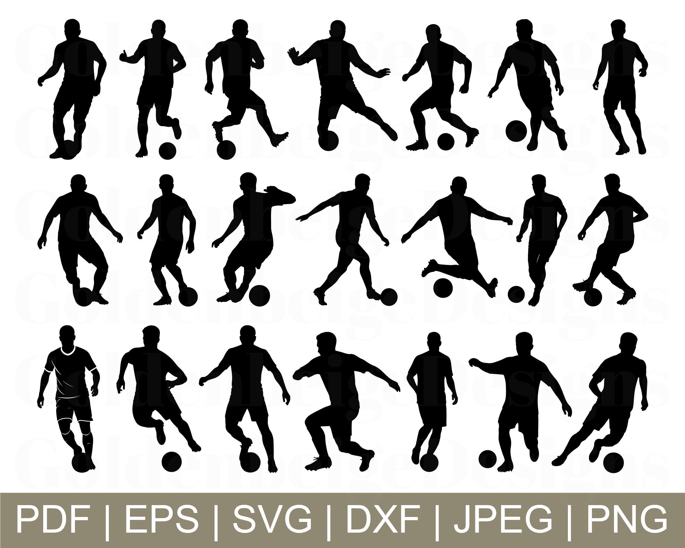 Soccer Players Svg, Soccer Players Vector, Soccer Players Cut File ...