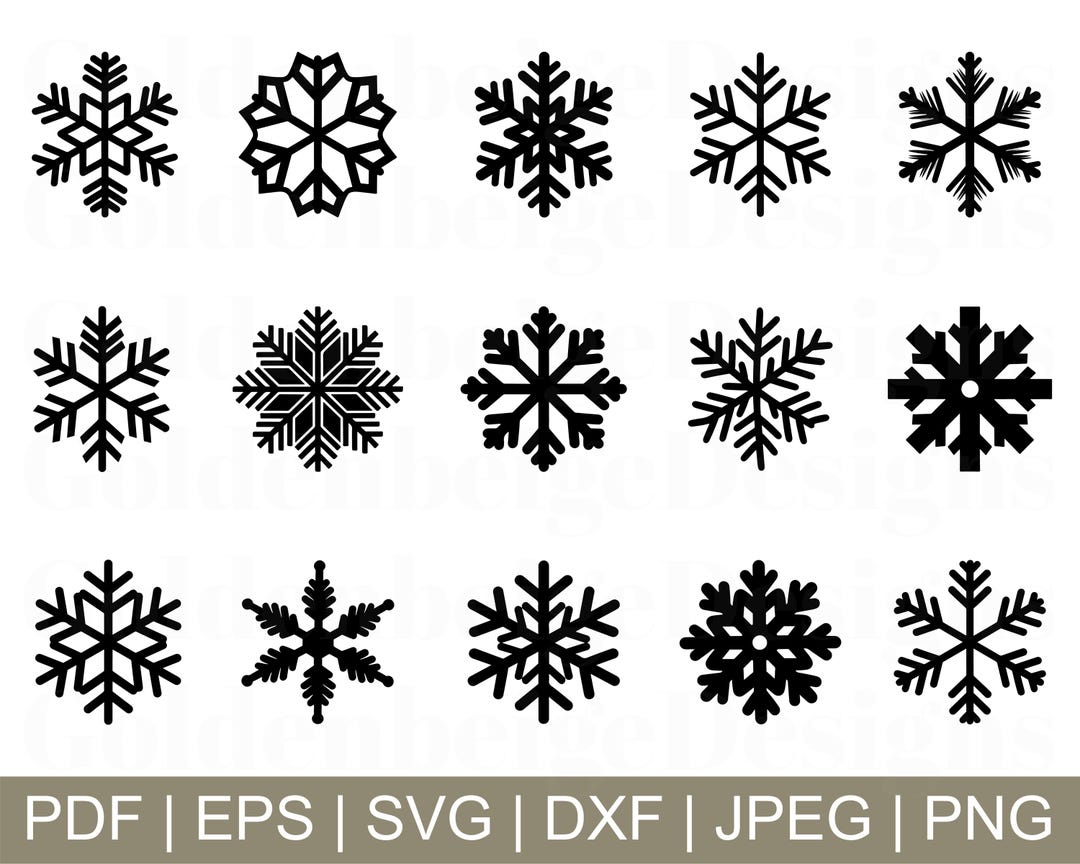 Snow Flakes Svg, Snow Flakes Cut File, Snow Flake Cricut, Snow Flake ...