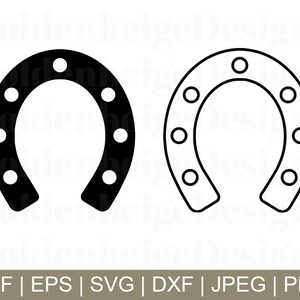 Horseshoe Svg, Horseshoe Vector, Horseshoe Silhouette, Dxf, Jpeg, Png ...