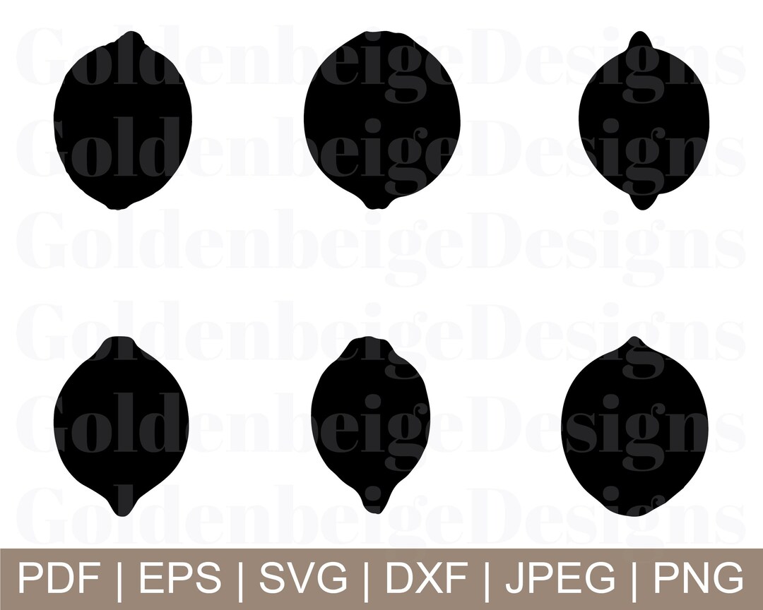 Lemon Svg, Lemon Vector, Lemon Silhouette, Lemon Cricut, Lemon Clipart ...