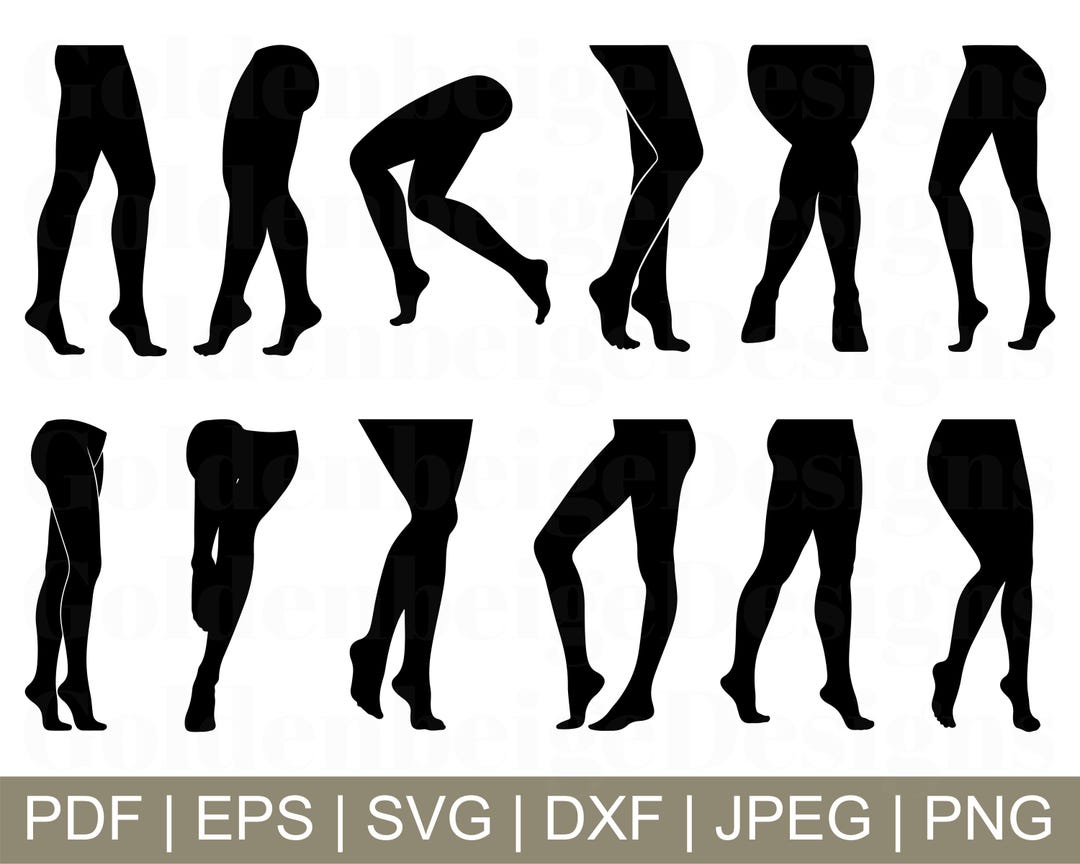 Women Legs Svg, Women Legs Cut File, Women Legs Silhouette, Women Legs ...