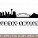 Sydney Skyline Svg, Sydney Skyline Vector, Sydney Skyline Silhouette ...