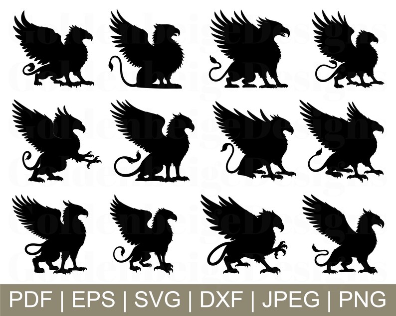 Griffing Svg, Griffin Vector, Griffin Cut File, Griffin Cricut, Griffin ...
