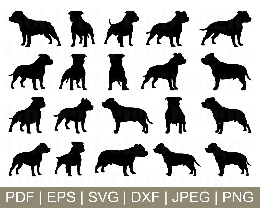 Staffordshire Dogs Svg, Staffordshire Dog Vector, Staffordshire Dog Cut ...