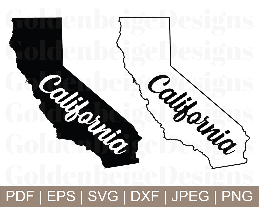 California Map Svg, California Map Vector, California State, California ...