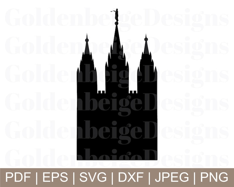 Salt Lake Temple Svg, Salt Lake Temple Vector, Salt Lake Temple ...