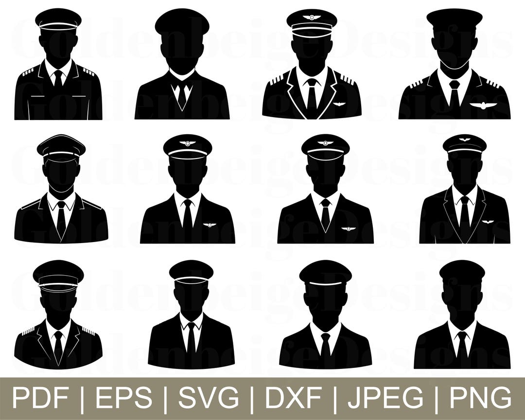 Pilot Svg, Pilot Cut File, Pilot Silhouette, Pilot Vector, Pilot Dxf ...