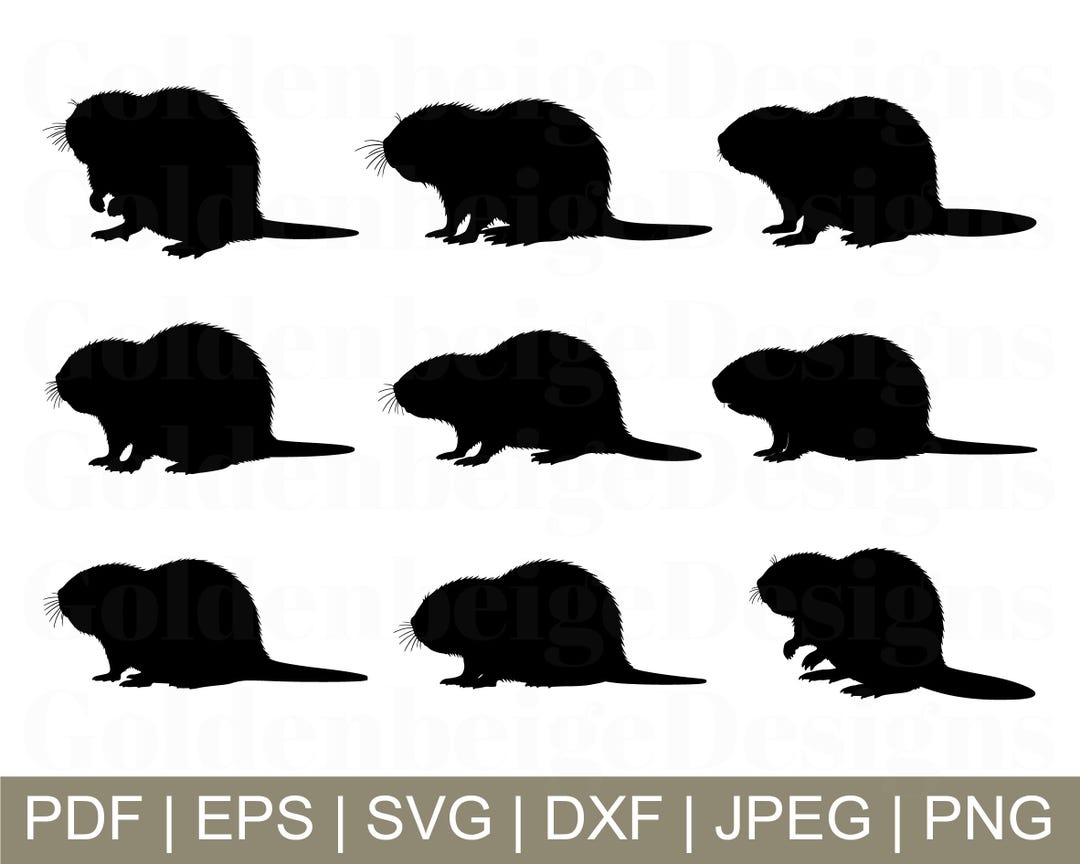 Beaver Svg, Beaver Cut File, Beaver Silhouette, Beaver Cricut, Beaver ...